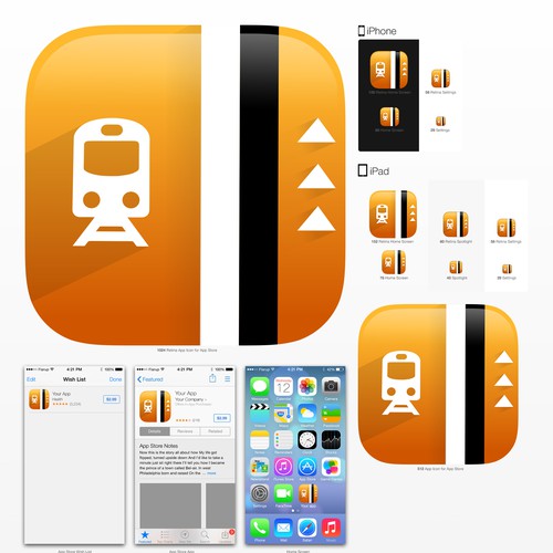 Create the next app icon for an iOS transit app | Icon or button contest