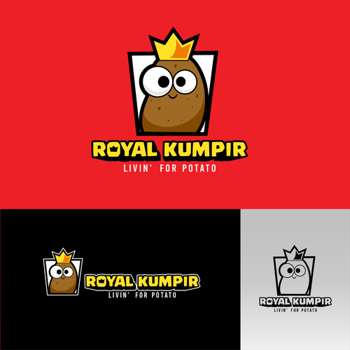Designs | Logo Design for Royal Kumpir – A Fun and Playful Potato Brand ...