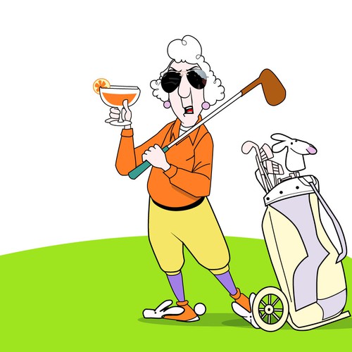 Designs | Golf Caricature Contest (Dotty Green Golf - Best New Product ...