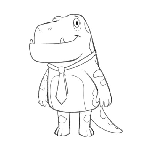 Designs | *** 2D simplistic, abstract human-like Tyrannosaurus ...