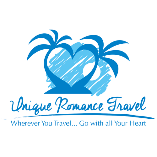 Create a LUXURY ROMANCE TRAVEL AGENCY identity targeting the wedding ...