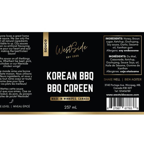 Designs | Westside Craft Sauces Label Design | Product label contest