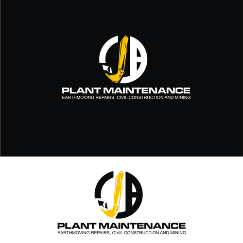 Create a strong masculine earthmoving/construction logo for RJB Plant ...