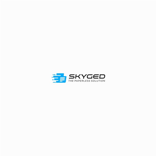 SKYGED looks for the best logo for his paperless solution #geek | Logo ...