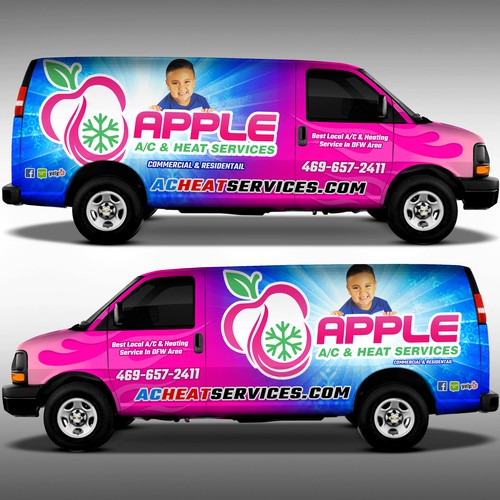 Designs | Hvac van wrap that stands out from the traditional | Car ...
