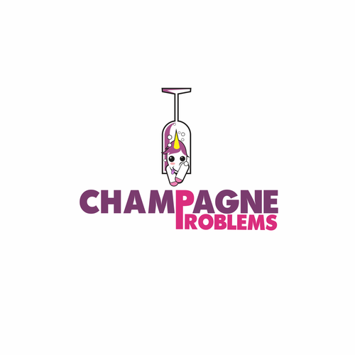 Comedic Series logo "Champagne Problems " | Logo design contest
