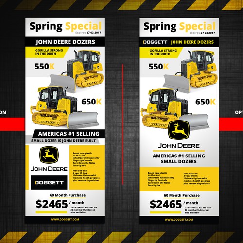 Easy Flyer -- Special Sale on Bulldozers | Postcard, flyer or print contest