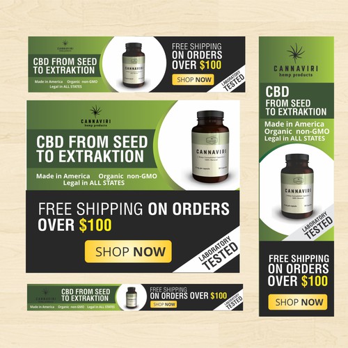Designs | New Cannabis Company Needs 7 Banner Ads | Banner ad contest