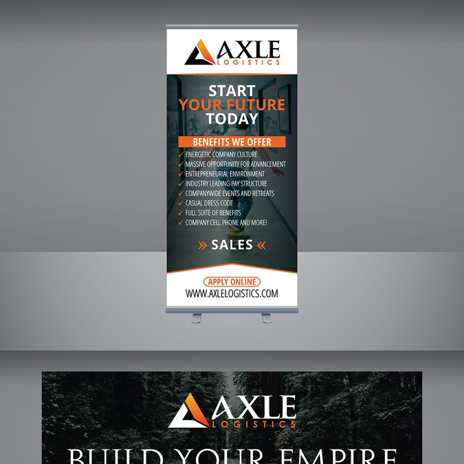 Create eye catching banners for Axle Logistics recruiting! | Signage ...