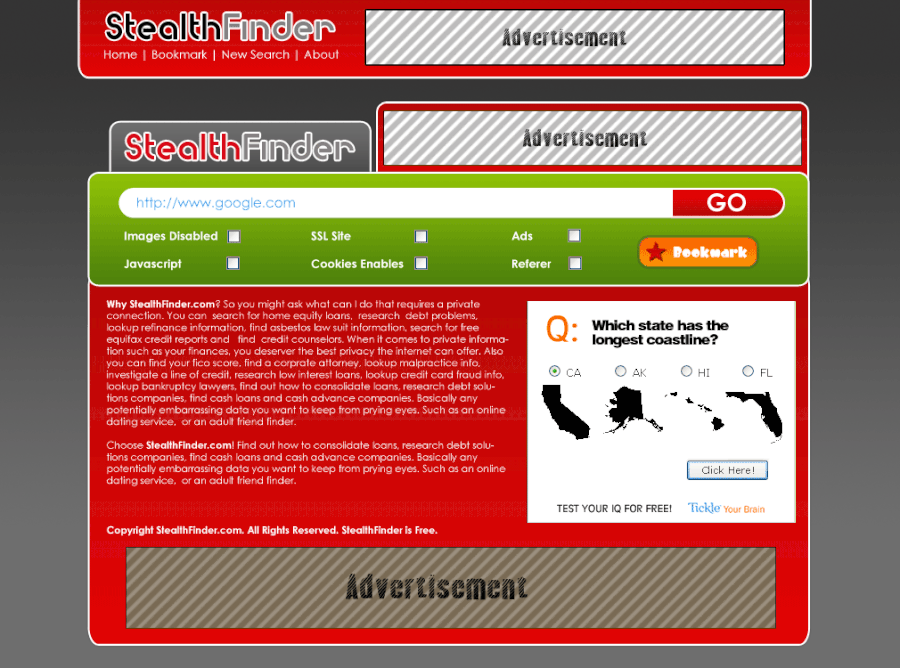 Total CGI Proxy Website and Design | Web Page Design (Coded) contest