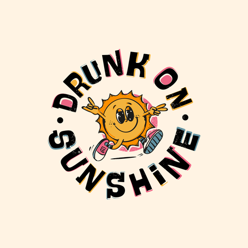 Designs | Retro Sunshine logo for new merch company | Logo design contest