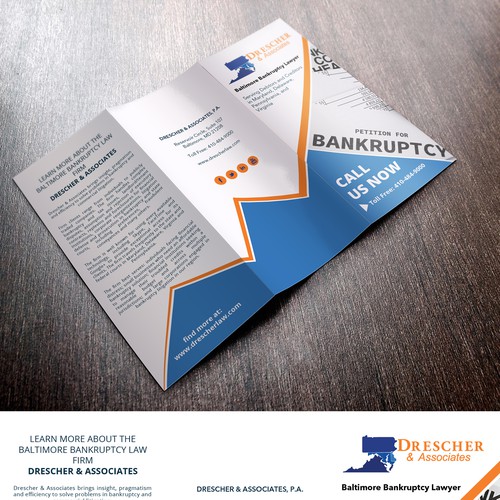 Create a mailing brochure for bankruptcy lawfirm | Brochure contest