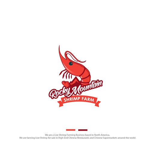 Rocky Mountain Shrimp Farm needs a high-end elegant Shrimp Logo. | Logo ...