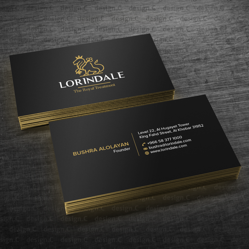 Create a luxury business card for concierge services | Business card ...