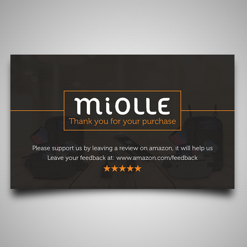 "Thank you and review" card comes with a product from Amazon | Postcard ...