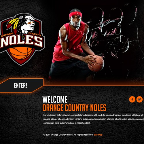 Elite Youth Basketball Website | Web page design contest