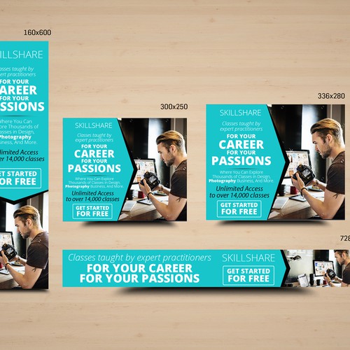 Skillshare needs some creative banner ads | Banner ad contest