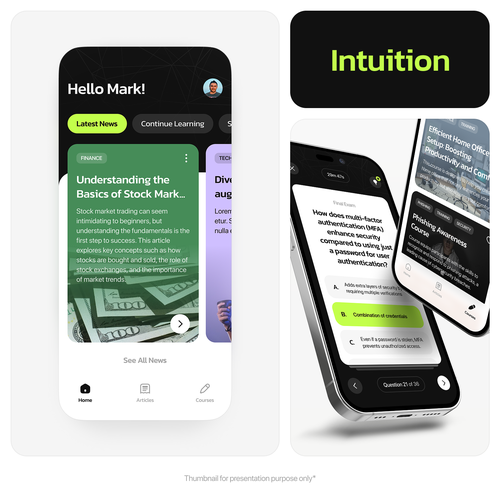 Designs | UI/UX Redesign for Cybersecurity Learning App – Intuition (4 ...