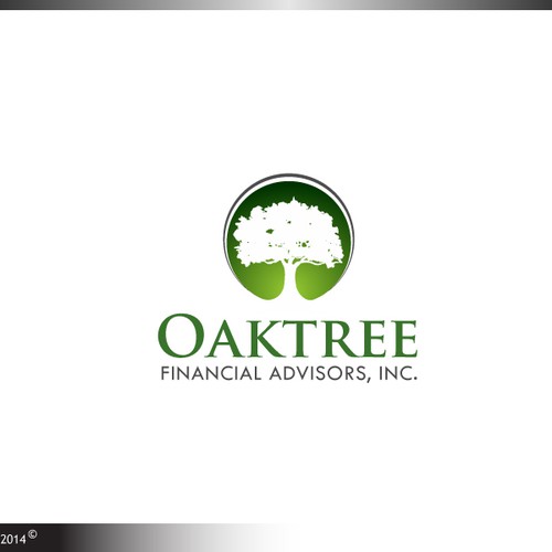 Create high-end logo of oak tree for investment and financial planning ...