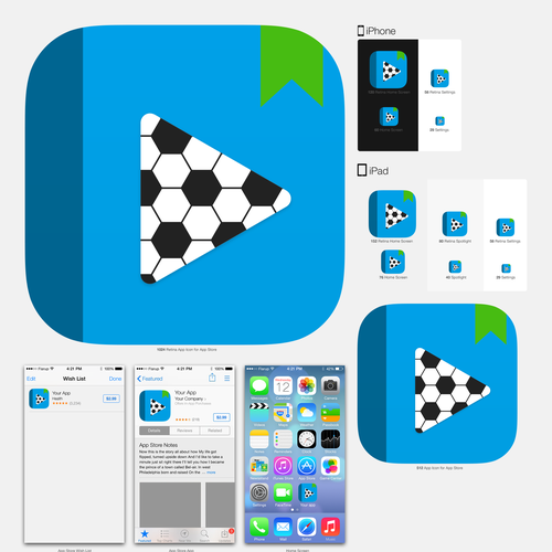 Soccer coaching App icon design | Icon or button contest
