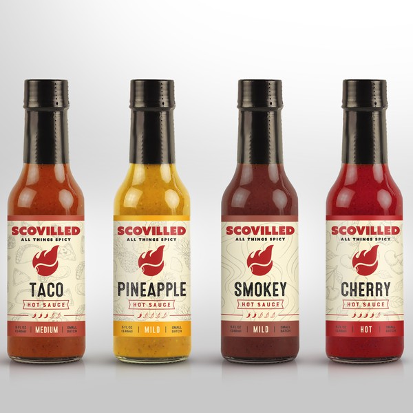 Fun, bright sauce label completely open to ideas. | Product label ...