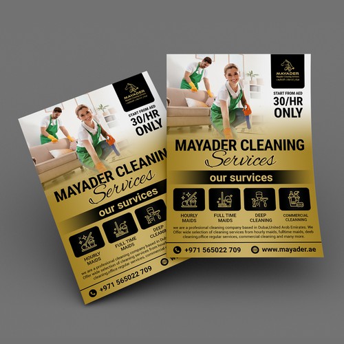 Designs | Flyer for Mayader Cleaning Services | Postcard, flyer or ...