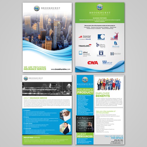 4 Page PDF Brochure for Insurance Company | Brochure contest