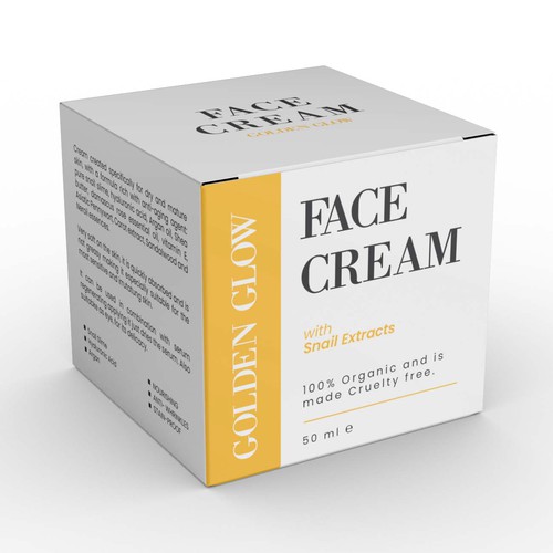Designs | Modern design for Face Cream with Snail Extract | Package ...