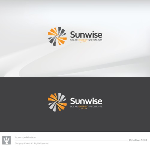 Create a modern and contemporary business logo for Sunwise Solar Power ...