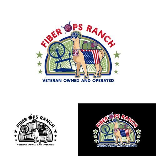 Design a creative logo for “Fiber Ops Alpaca Ranch” owned/operated by ...