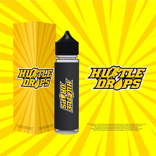 Hustle Drops logo! The performance-enhancing oil you dab under your ...