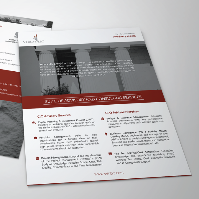 Wanted: A clean and modern handout to match our website | Postcard ...