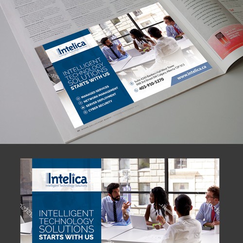 Half page magazine ad for IT consulting / MSP firm | Postcard, flyer or ...