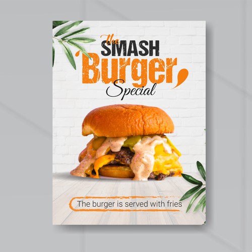 Designs | Smash Burger Marketing Materials | Menu contest