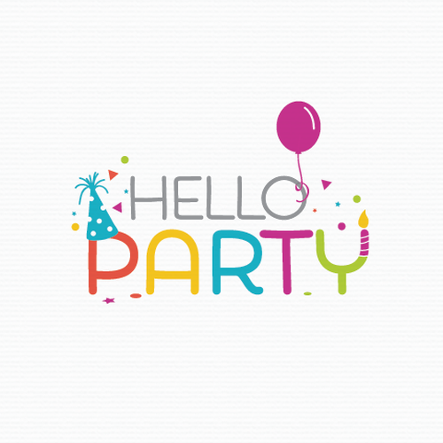 Create an eye-catching, modern logo for Hello Party | Logo design contest Create an eye-catching, modern logo for Hello Party | Logo design contest