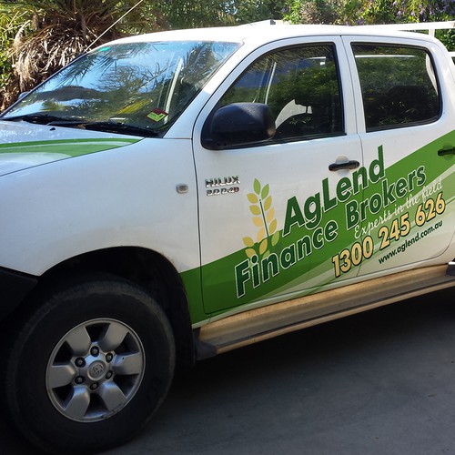 Creative Car Signage for Finance Company work ute | Signage contest