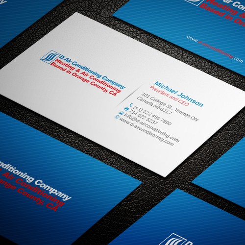 Design a business card for an air conditioning company | Business card ...