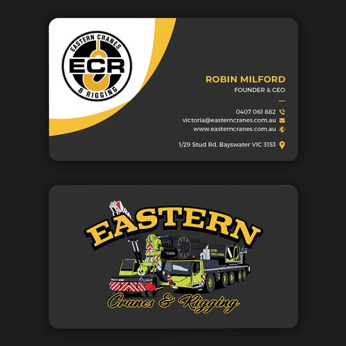 Designs | Eastern Cranes & Rigging | Business card contest
