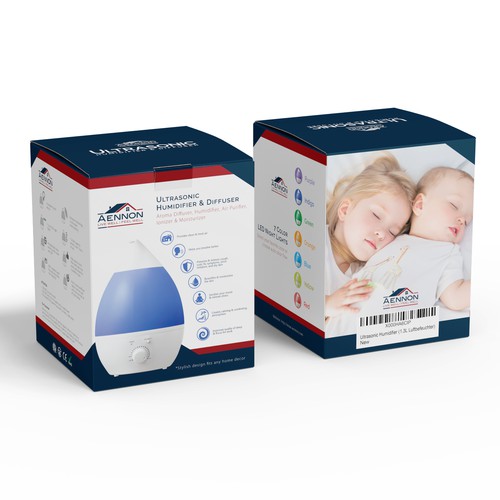 Create A **Ultrasonic Humidifier** Packaging Design To Be Seen All ...