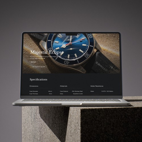 Designs | Redesign Luxury Watch Website | Web page design contest