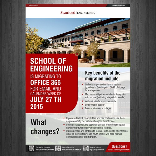 Office 365 migration awareness poster - Stanford University | Poster ...