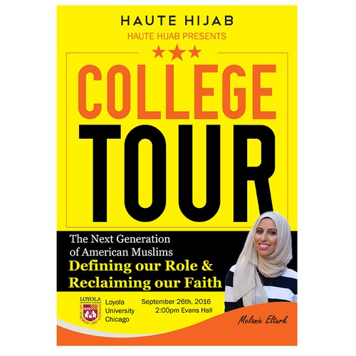 Design a Flyer for a College Tour (FUN Project!) | Postcard, flyer or ...