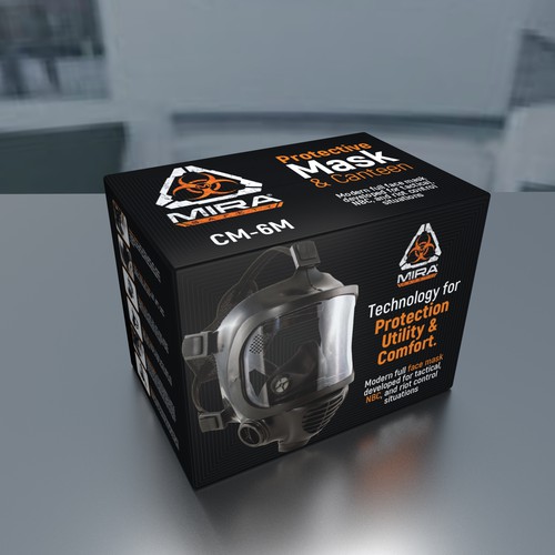 Designs | Premium Packaging for Gas Mask Tactical Product | Product ...