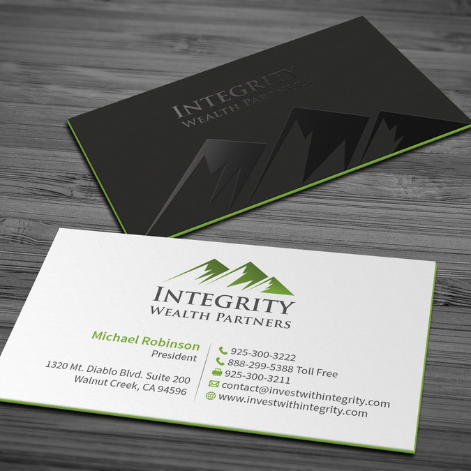 Business cards for wealth management firm. | Business card contest