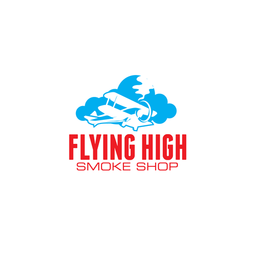 Designs | propeller airplane showing we fly high | Logo design contest