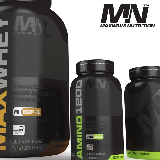 Re-design sports nutrition label that will be competing with all major ...