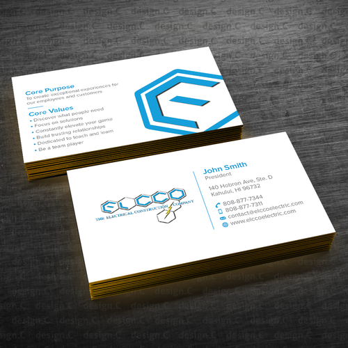Company Core Values Card V.2 | Business card contest