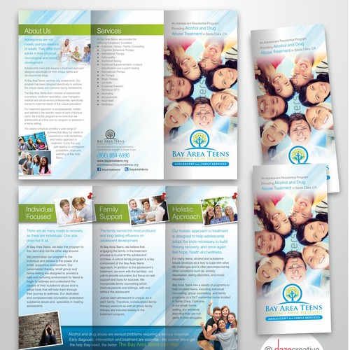 Create a capturing/professional looking brochure for a Teen Substance ...