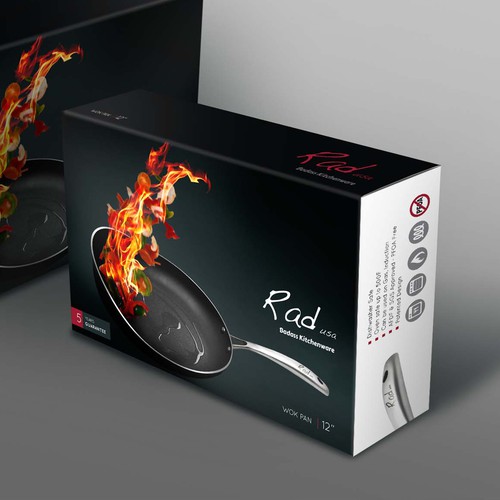 Design a CLEAN, RAD Box for a Saute/Wok Pan | Product packaging contest