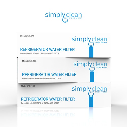 Design a clean and minimalistic package for Simply Clean refrigerator ...